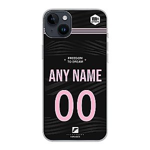 Football Phone Case Miami USA Away Customize Your Name and Number Silicone Transparent - Compatible iPhone and Samsung (Samsung Galaxy A04)