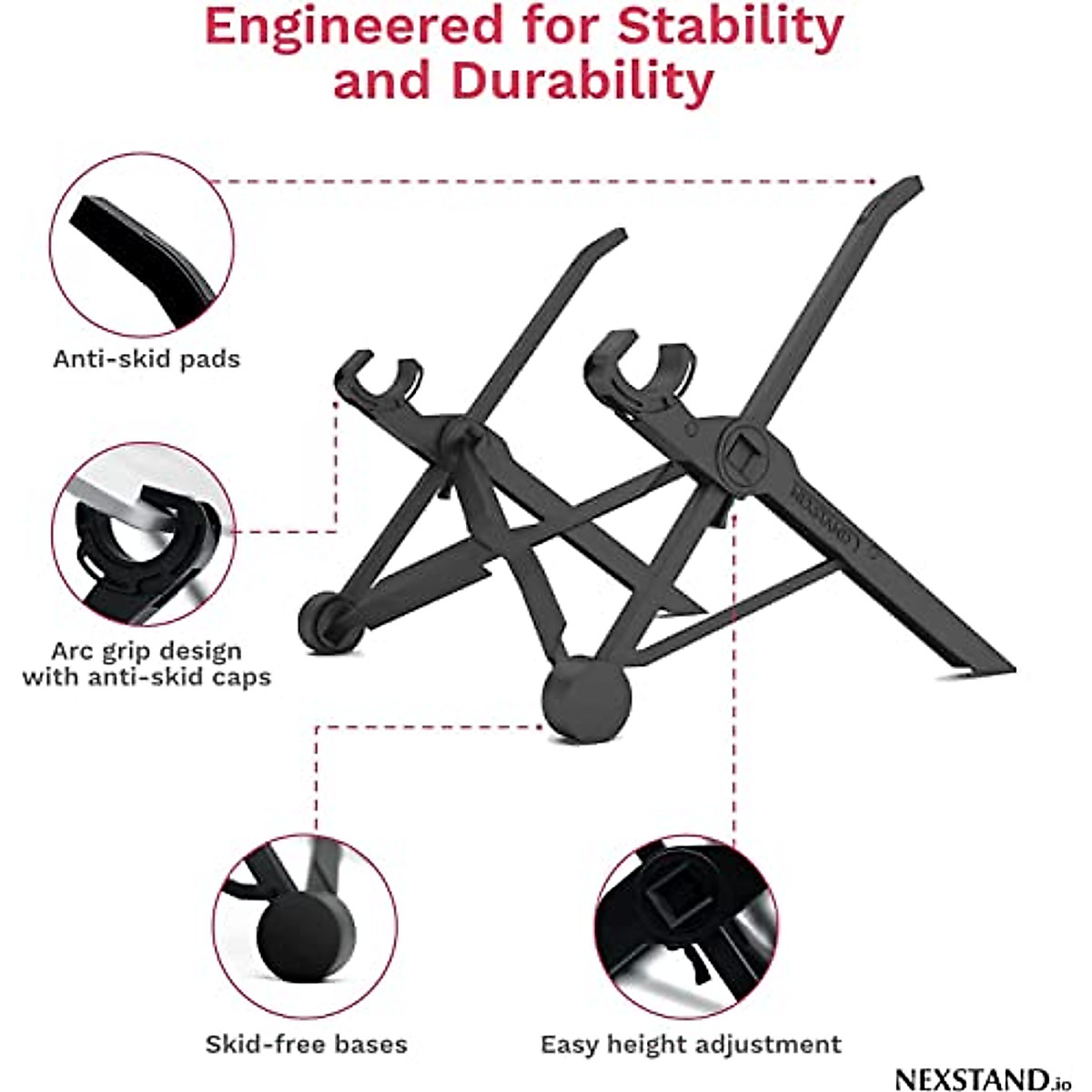 Nexstand Laptop Stand – Portable Laptop Stand – PC and MacBook Laptop Stand