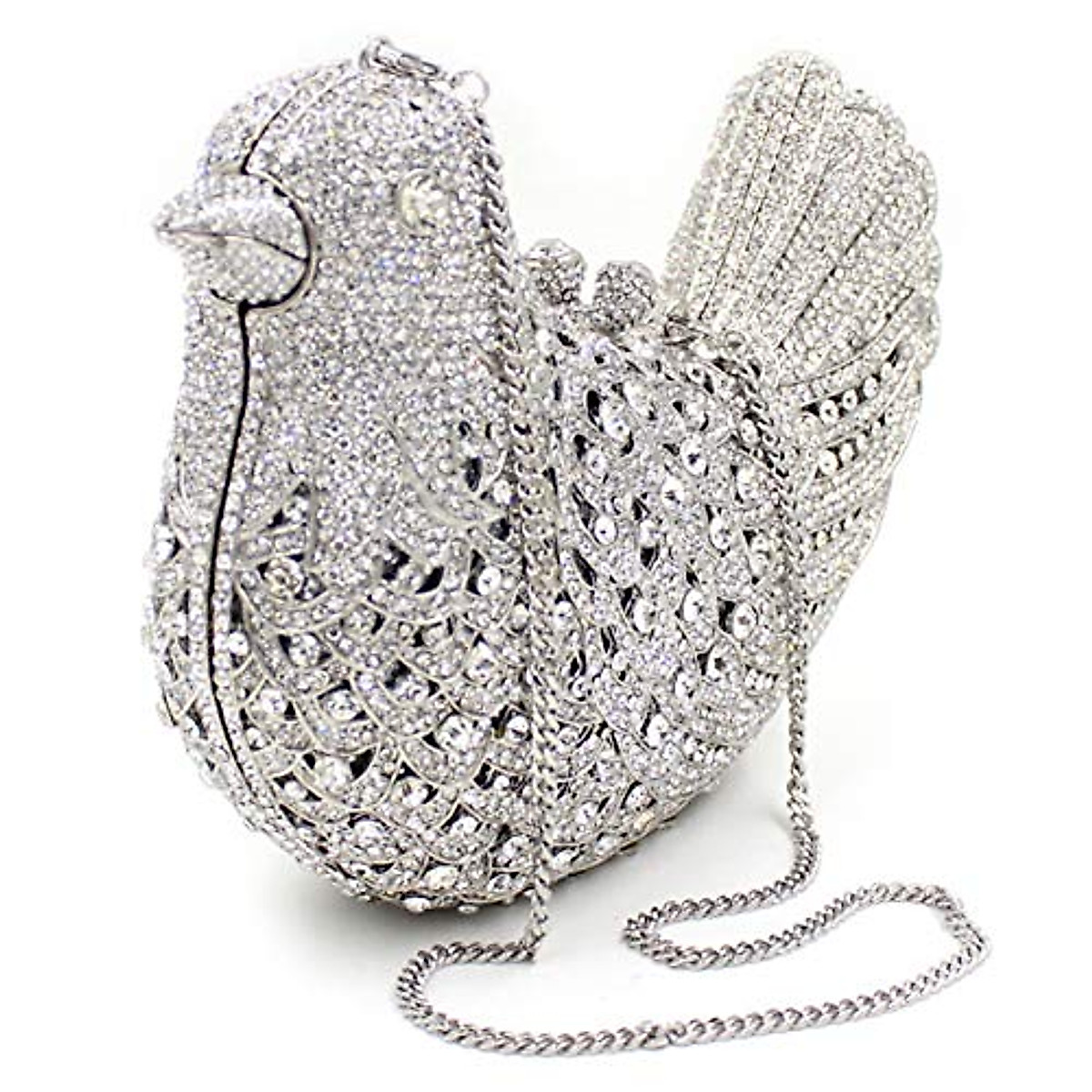 Ladies Diamond Clutch-Purse Chain Wedding Women Evening-Bag Rhinestone Luxury-Handbag Bird