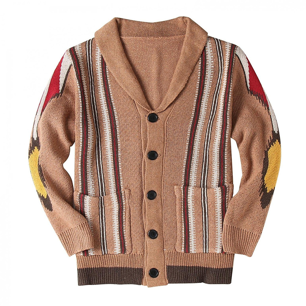 sweaters for men,mens sweaters and pullovers,cardigan sweaters for men,Mens The Dude Zip Up Cardigan Sweaters Shawl Lapel Open Front Cable Knitted Cardigan Jackets Slim Fit Vintage Coat