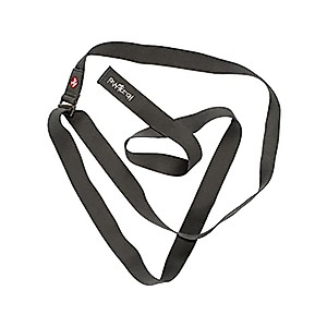 Manduka Align Yoga Strap - Lightweight Cotton, Secure, Slip Free Support, Thunder Grey, 1.75 Inch Wide, 8 Feet (244cm)