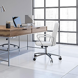 Futurwit Clear Chair Mat for Hard Floors, 47'' x 35'' Transparent Floor Mat for Office, Floor Protector Mat for Office, Home - Rectangle