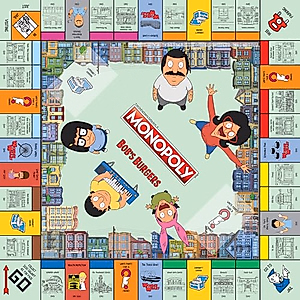 Monopoly Bobs Burgers Board Game | Themed Bob Burgers TV Show Monopoly Game | Officially Licensed Bob's Burgers Game