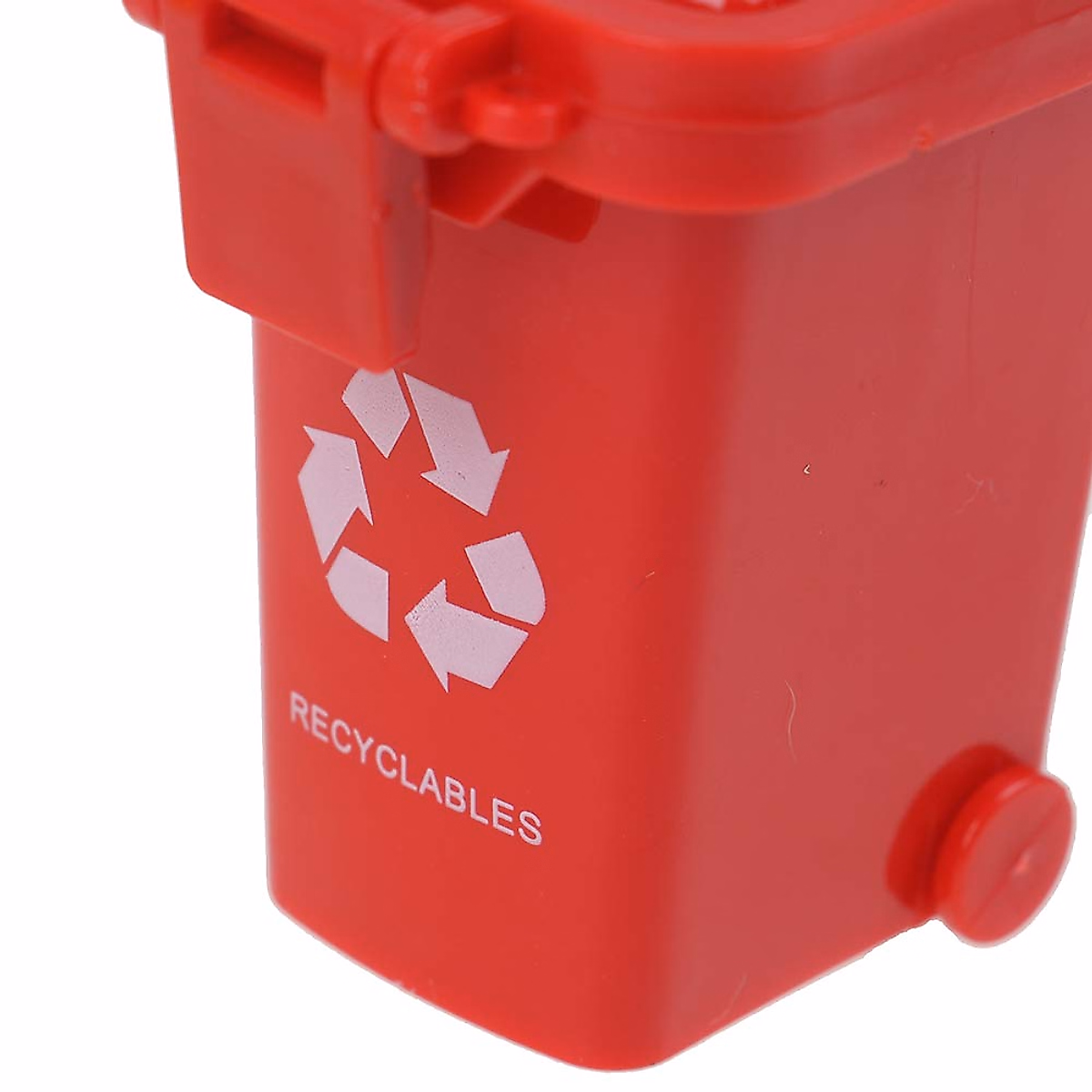 IYSHOUGONG 8 Pcs 2.5“ ”Mini Trash Can Toy Push Vehicles Garbage Cans Curbside Vehicle Garbage Bin for Kids Toddlers