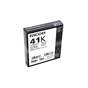 Ricoh 405761 Black Ink Print Cartridge Type GC 41K