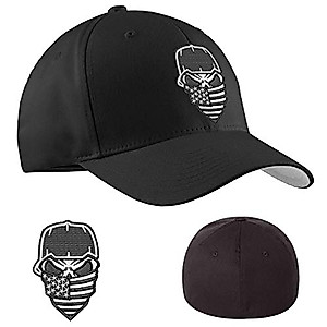 Eagle Six Gear American Flag Skull Cap - L/XL Black