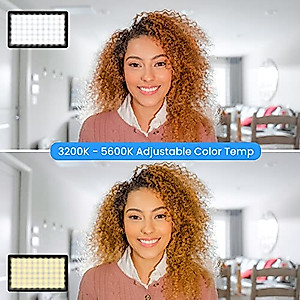 Lume Cube Video Conference Lighting Kit | Live Streaming, Video Conferencing, Remote Working | Lighting Accessory for Laptop, Adjustable Brightness and Color Temperature, Computer Mount Included