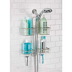 InterDesign Forma Hanging Shower Caddy – Bathroom Storage Shelves for Shampoo, Conditioner and Soap, Bronze