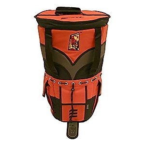 TKL Acoustic Rhythms Professional Djembe Case - 14" x 25" x 9.5" - Red