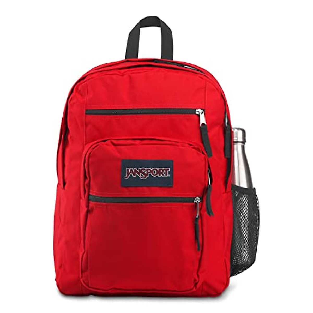 JanSport Big Laptop Backpack for College - Computer Bag with 2 Compartments, Ergonomic Shoulder Straps, 15” Laptop Sleeve, Haul Handle - Book Rucksack, Red Tape