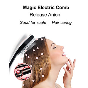 Winyoung Scalp Massager, Electric Scalp Massage Brush, Hair Massage Brush, Electric Head Scratcher, Massage Comb with Soft Rubber