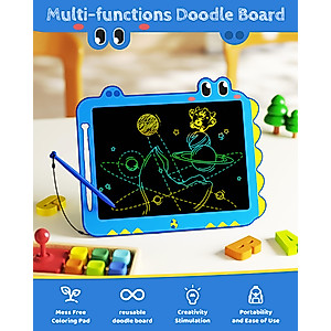 LCD Writing Tablet for Kids, Colorful Toddler Toys Doodle Board, Drawing Tablet, Reusable Electronic Pads Educational and Learning Toy Gift for 3-8 Years Old Boys and Girls