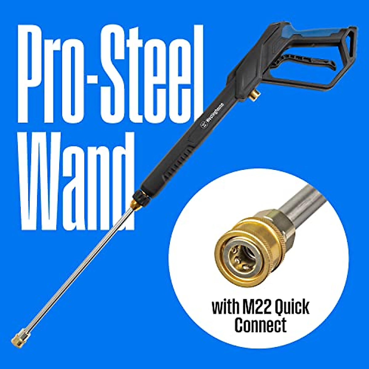 Westinghouse ePX3500 Electric Pressure Washer, 2500 Max PSI 1.76 Max GPM with Anti-Tipping Technology, Onboard Soap Tank, Pro-Style Steel Wand, 5-Nozzle Set, for Cars/Fences/Driveways/Home/Patios