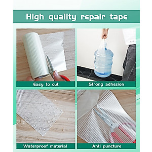 DYYYYD Heavy Duty Waterproof Tape Fits for RV Awning Repair、Canvas Repair、Tent Repair、Boat Covers Repair、Prevent Tear Repair 、Vinyl Repair 、Fabric Repair、Tarp Repair Etc,6 Inch Wide 35 FT Long