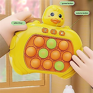 Fast Push Game, Pocket Game for Kids, Cool Pocket Game Kids, Pocket Game Console for Kids, Mini Portable, USB Rechargeable (Rabbit)