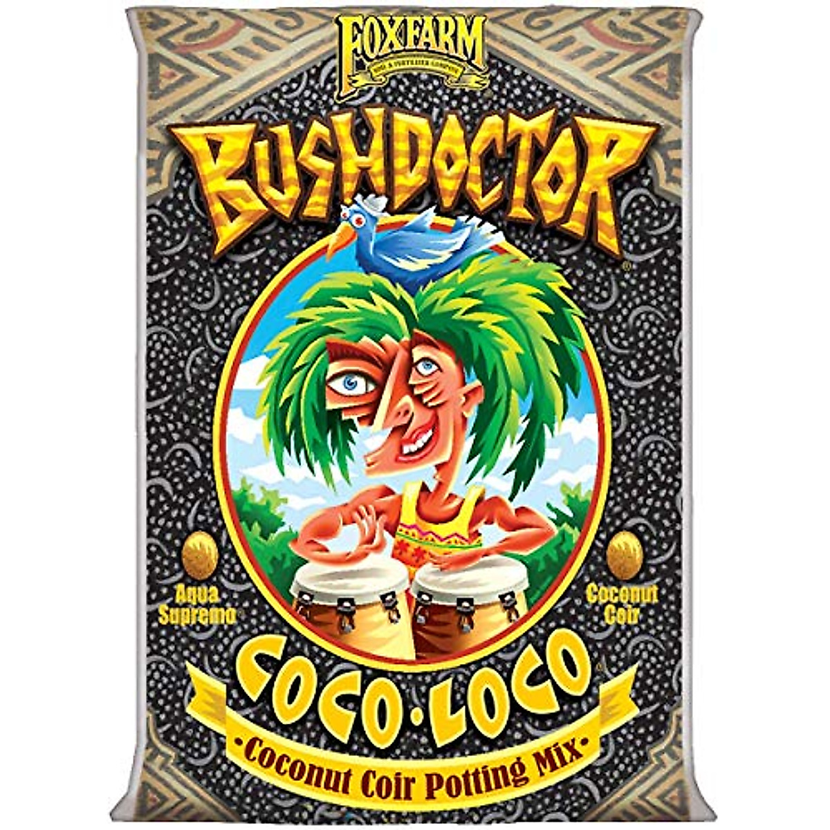 FoxFarm FX14100 Bush Doctor Coco Loco Plant Garden Indoor/Outdoor Potting Soil Mix for Plants, 2 Cubic Feet (2 Pack)