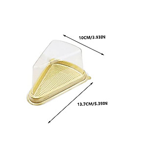 OATIPHO 50pcs Sandwich Box Mini Cake Boxes Cake Plastic Container Clear Container Bakery Box Moon Cake Packing Box Cheesecake Boxes Disposable Cake Boxes Packing Cake Boxes Blister Dessert