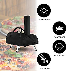 Ooni Karu 12 Pizza Oven Carry Cover Bag, Durable Waterproof Multi-Fuel Pizza Oven Cover for Outdoor Accessories Compatible with Ooni Karu 12 Pizza Oven (Black)