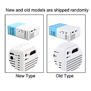 CiCiglow Video Projector, 1080P HD LED Mini Portable Home Theater Projector with HDMI/USB/AV Support Photo/Music/Video/TXT Digital Multimedia Projector for TV, PC, Xbox, PS4, etc.(US)