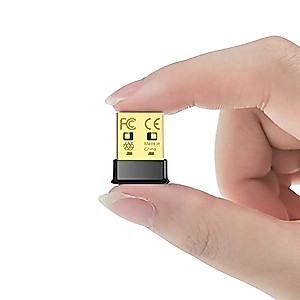 1Mii USB Bluetooth 5.0 Dongle Adapter for PC Laptop Desktop Stereo Headset, Keyboard, Mouse, Support All Windows 10 8.1 8 7 XP Vista