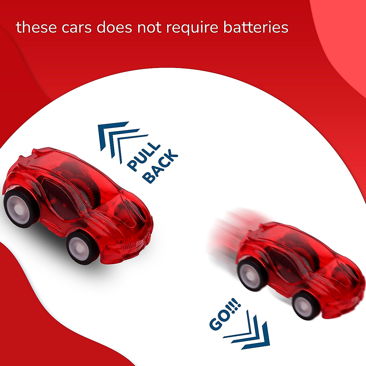 Race Cars Toys - Pull Back Cars for Toddlers - Mini Race Car Party Favors, Classroom Prizes - Bulk Toys - Toys for Vending Machines - 12 pcs - Easter Basket Stuffers