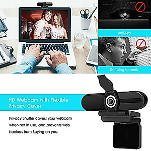 XPCAM 4K Webcam, Webcam 8MP HD Computer Camera with Microphone, Pro Streaming Web Camera with Privacy Shutter and Tripod, Desktop Laptop USB Webcams