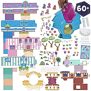 My Little Pony Mini World Magic Epic Crystal Brighthouse Toy, Buildable Playset with 5 Collectible Figures, for Kids Ages 5 and Up