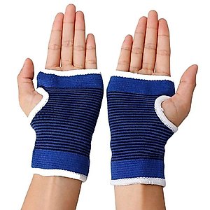 Luxxii 2 Pack - Wrist Palm Support Flexible Wrist Brace/Hand Support Compression Pad for Men and Women