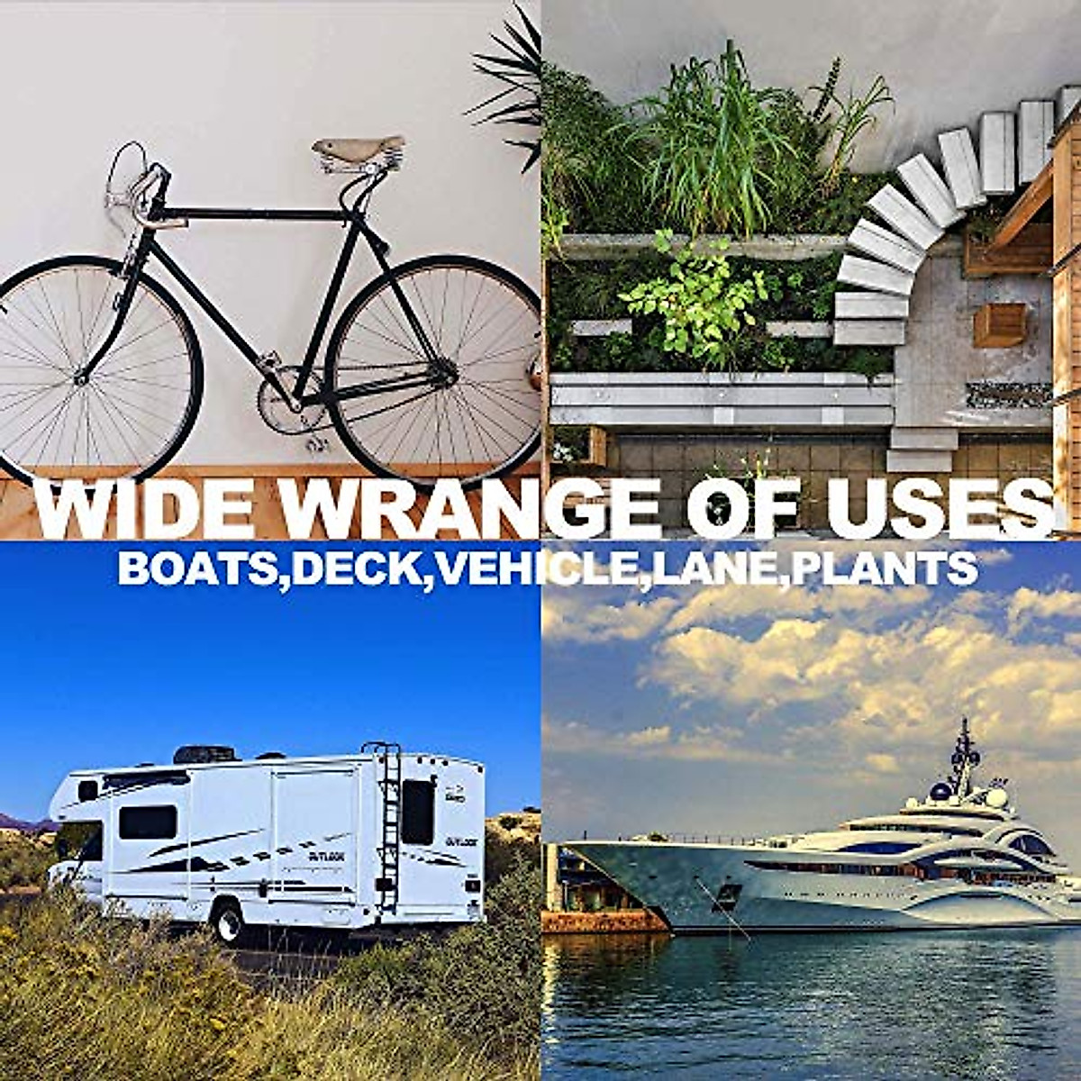 FUNJEE Heavy-Duty EVA Coil 10 ft Garden Hose with 3/4" GHT Solid Brass Fittings, Water Hose with Brass Connectors (10FT, Green)