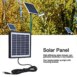 2W 12V Polysilicon Solar Panel 5.6 x 5.1in Solar Panel Battery Charger Solar Power Panel Kit for Outdoor Camping