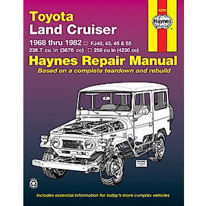 Toyota Land Cruiser Series FJ40, FJ43, FJ45 & FJ55 (1968-1982) Haynes Repair Man