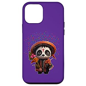 iPhone 12 mini Cute Baby Panda Sugar Skull Dia de los Muertos Calaverita Case