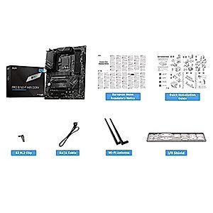 MSI PRO B760-P WiFi DDR4 ProSeries Motherboard (Supports 12th/13th/14th Gen Intel Processors, LGA 1700, DDR4, PCIe 4.0, M.2, 2.5Gbps LAN, USB 3.2 Gen2, HDMI/DP, Wi-Fi 6E, Bluetooth 5.3, ATX)