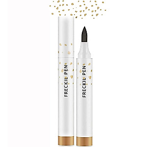 MAEPEOR Freckle Pen Light Brown Natural Freckle Pen Longlasting Waterproof Dot Spot Pen Create Natural Sunkissed Skin (Light Brown)