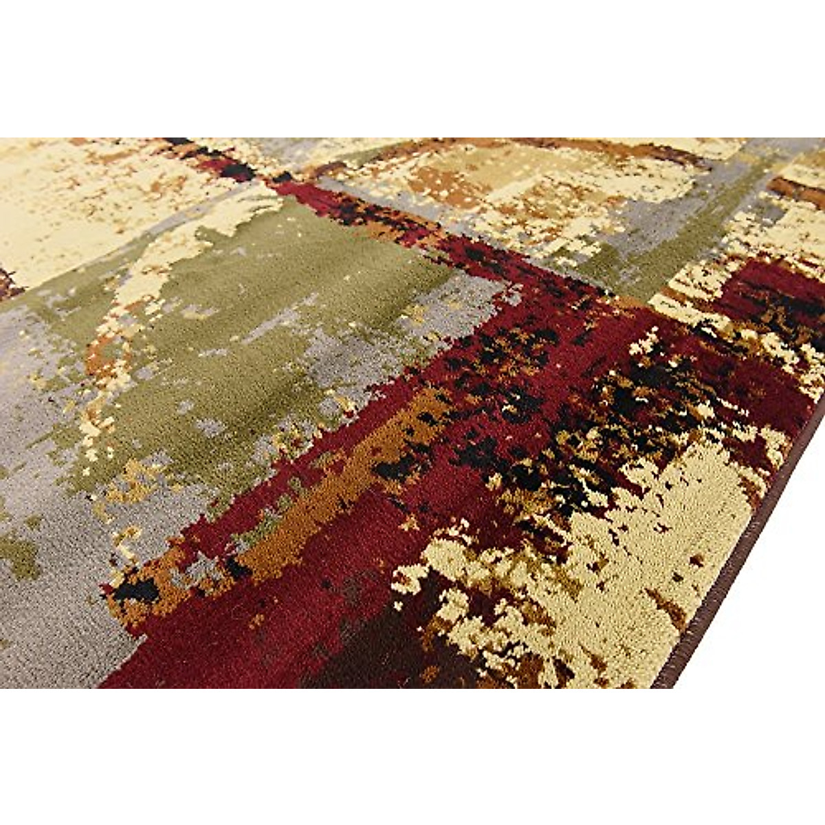 Unique Loom Barista Collection Area Rug - Catuai (5' 1" x 8' Rectangle, Multi/ Brown)