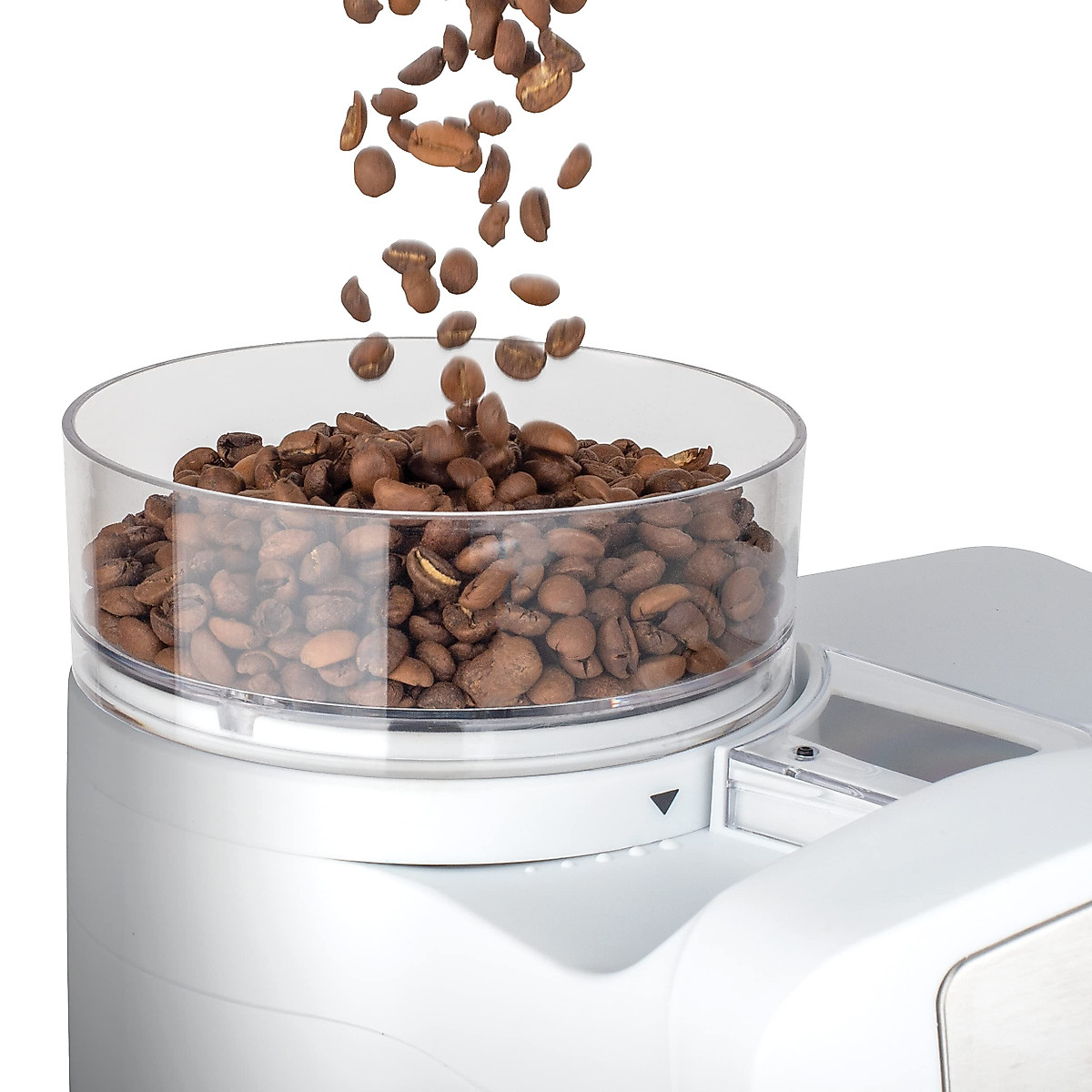 Capresso CoffeeTEAM GS 10-Cup Coffee Maker with Conical Burr Grinder, Glass Carafe 464.02 White