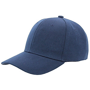 AZTRONA Baseball Cap Men Women - Adjustable Plain Sports Fashion Quality Hat, NAV Navy