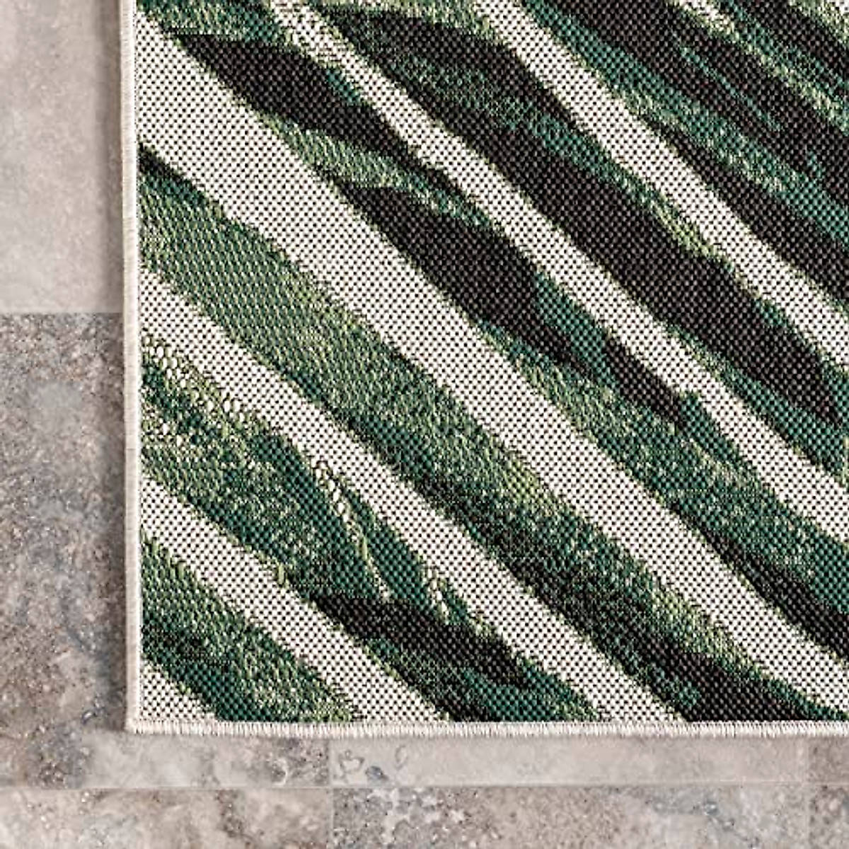 nuLOOM Kalene Double Palm Indoor/Outdoor Area Rug, 4' x 6', Green