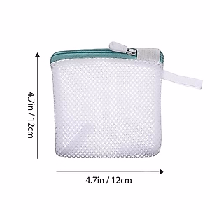 SOLUSTRE 6Pcs Mesh Laundry Bag with Zipper Travel Laundry Bag for Laundry, Blouse, Hosiery, Stocking, Underwear, Bra
