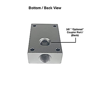 Primefit PCBL38 3/8-Inch Air Push to Connect Outlet Block Provides Air Connections for Compressed Air Piping Systems