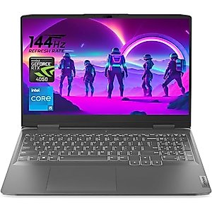 Lenovo LOQ 16" 144Hz WUXGA Gaming Laptop, GeForce RTX 4050, Intel Core i5-13500H, 64GB DDR5 RAM, 2TB PCIe SSD, Webcam, Backlit Keyboard, RJ-45, Wi-Fi 6, Windows 11 Home, Grey