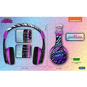 eKids That Girl Lay Lay Bluetooth Headphones, Wireless Headphones with Microphone, Kids Headphones for School, Home, or Travel