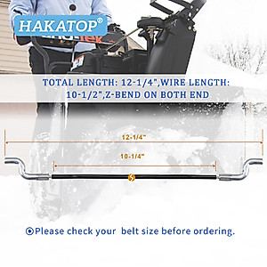 2PK Front Lower Drive Traction Auger Cable Used on Craftsman Snowblower Replaces Murray 1501122MA 313449MA