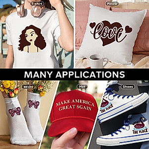 Gatichetta Earth Tones Heat Transfer Vinyl Bundle, Iron on HTV 12" x 12"/8-Sheet, Smooth PU HTV for T-Shirts, Fabris, DIY Designs, Cream/Camel/Brown/Wine Red