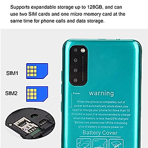 Rino4 Pro Unlocked Android Cellphone, 5.45 inch HD Full Screen SIM Free Unlocked Smartphone, 2G 3G Net Mobile Phone, Face Recognition, 32GB Storage, 2MP 5MP Dual Cameras, 3200mAh Battery(Green)