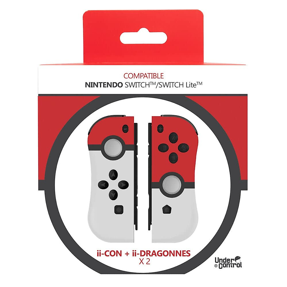 UnderControl - Manette ii-con Pokeball avec Dragonnes Compatible Switch - 3700372709576