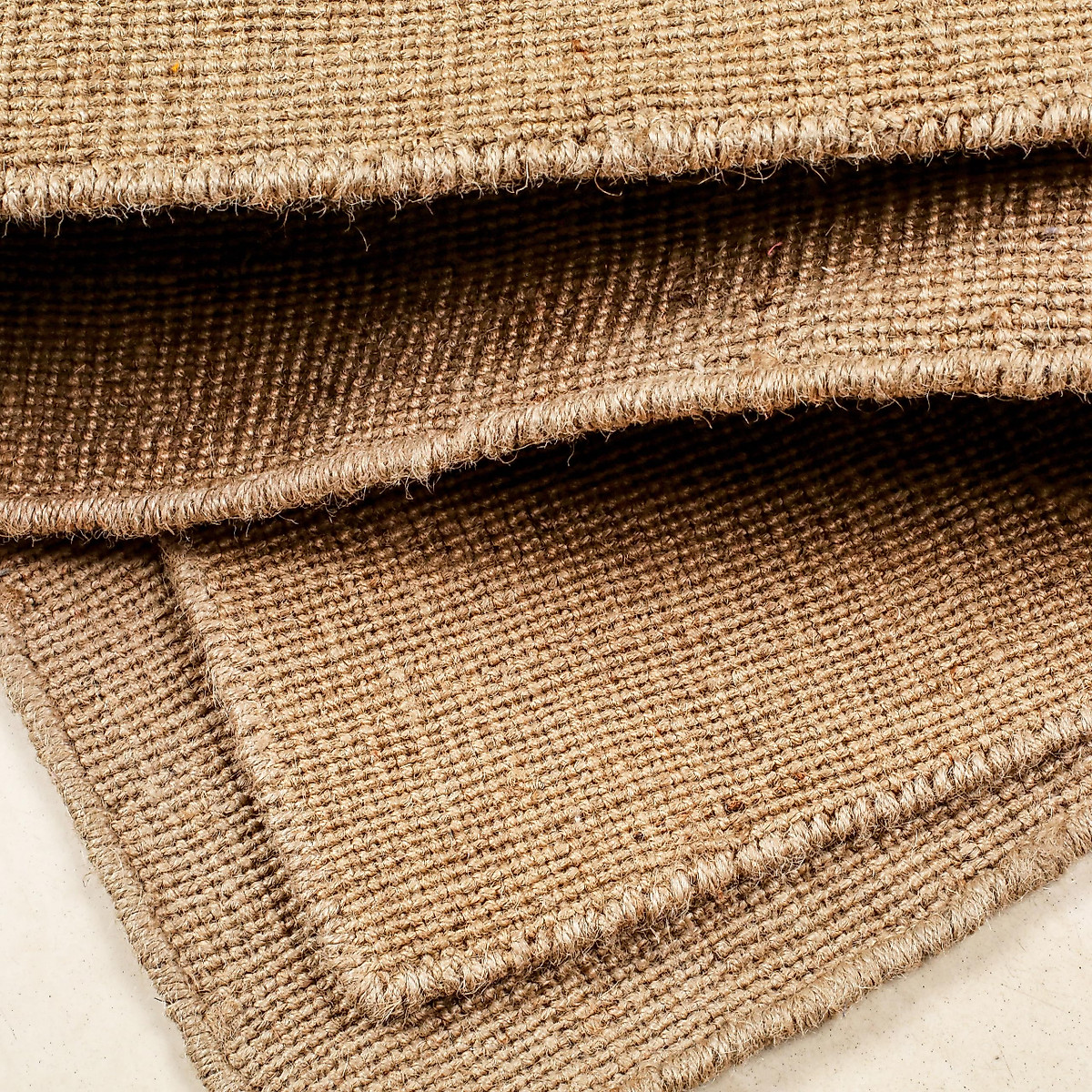 RIANGI Jute Rug - Natural Jute Rugs, Braided Rectangle Jute Rug 4 X 6 Area Rug, Versatile 4x6 Area Rug, Perfect Area Rug 4x6 for Farmhouse Rugs for Living Room - 4x6 Jute Rug