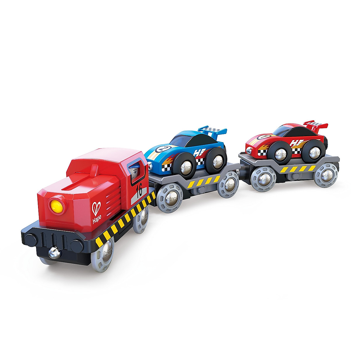 Hape Race Car Transporter, L: 11, W: 2, H: 1.5 inch