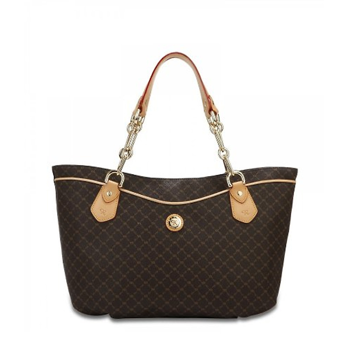 Signature Brown Trendy Traveler's Tote by Rioni Designer Handbags & Luggage