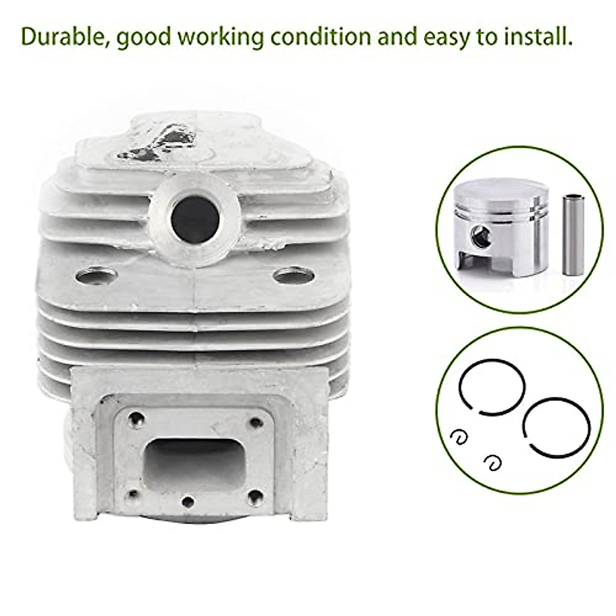 Zerodis Cylinder Set Piston Kit Ring Set for Mitsubishi TL52 BG520 Brush Cutter Eng 44MM Powersports Engine Kits Garden Accessory Part